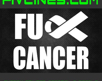 Fu Cancer Sticker - Etsy