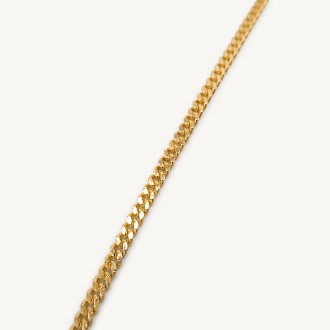 Curb Chain Bracelet in 14k Gold Minimalist Gold Chain | Etsy