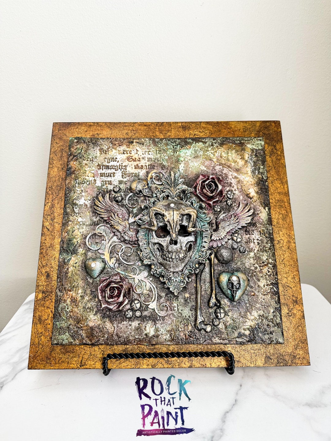 Oh My Goth Mixed Media 3D Art Canvas Wall Decor - Etsy