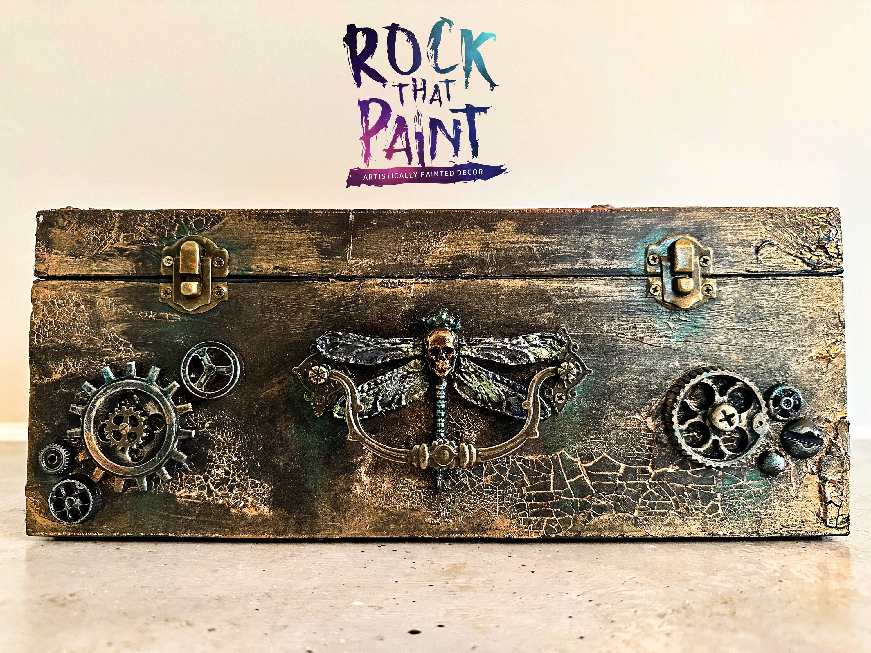 Goth Rules Mixed Media Storage Box - Etsy