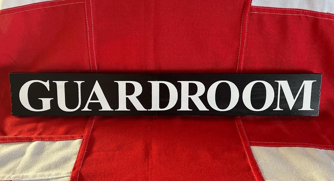 GUARDROOM Wooden Sign - Etsy