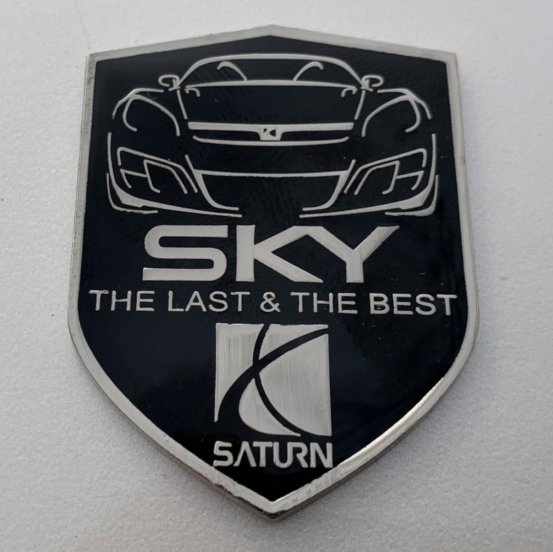 Saturn Sky Emblem Pair: "the Last and the Greatest" Metal Badges - Etsy