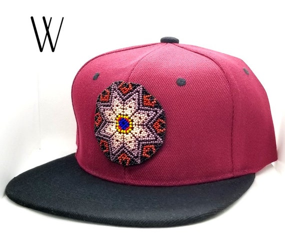 Snapback Caps Huichol Wixárika Mexican Art Handmade Handcap | Etsy