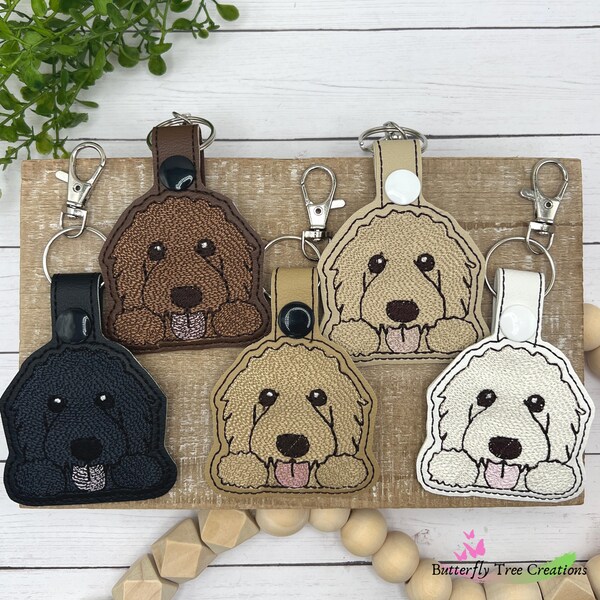 Labradoodle Keychain - Etsy