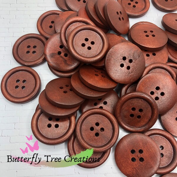 Bulk Wood Buttons - Etsy