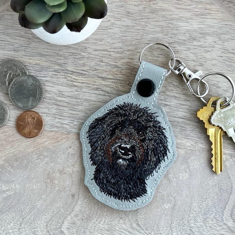 Labradoodle Keychain - Etsy