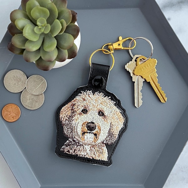 Labradoodle Keychain - Etsy