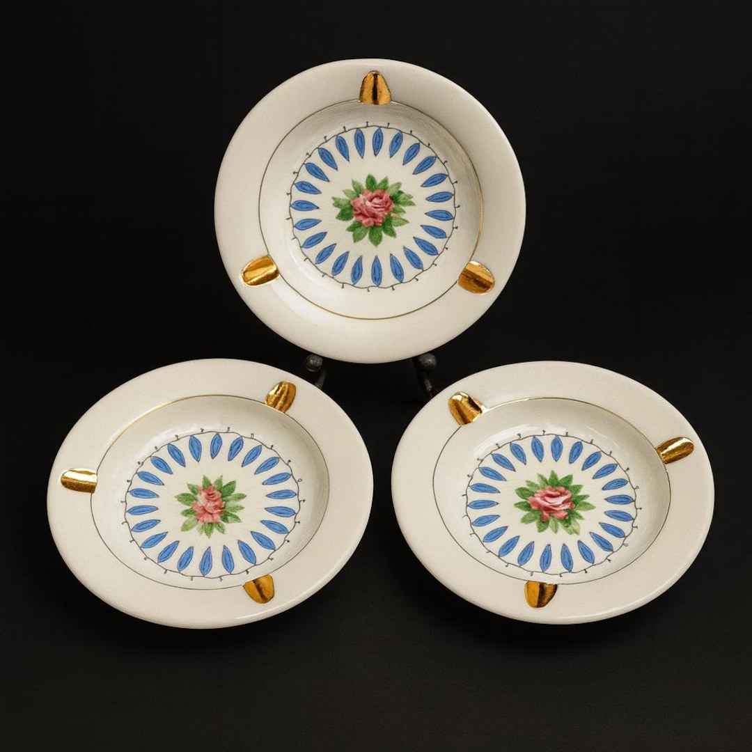 Vintage Embassy Fine China Trinket Dishes Catchall – Set of 3 • NPS ...