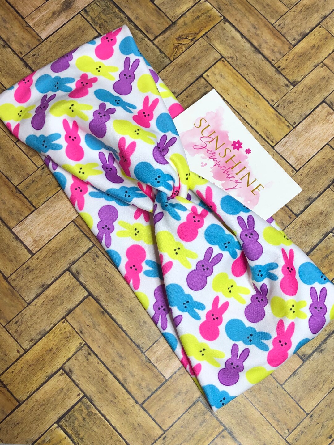 Marshmallow Bunny Turban Twist Easter Headband-easter Bunny Headbands ...