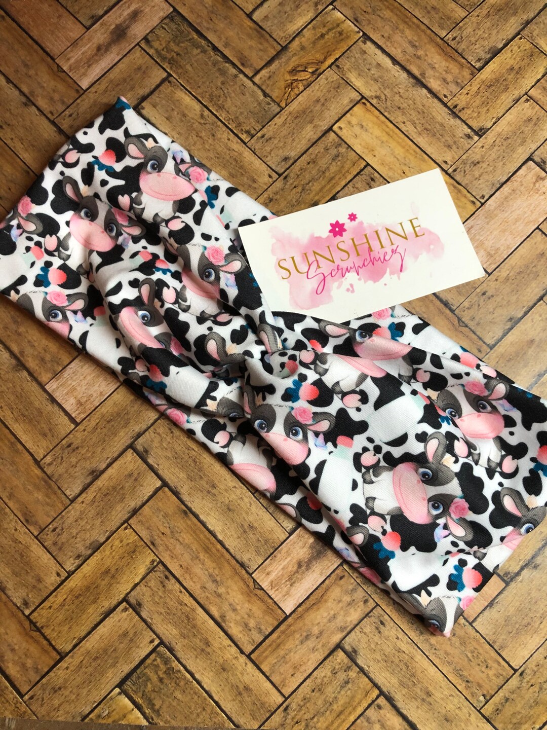 Cow Turban Twist Headbands-cow Headband-workout Headbands-nurse ...