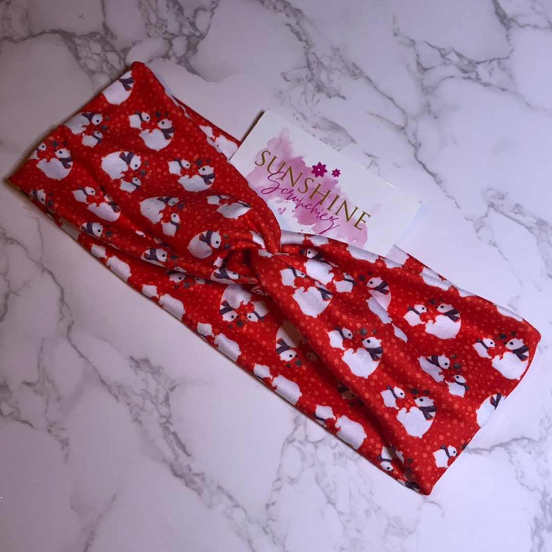 Polar Bear Christmas Turban Twist Headband Winter Holiday Headbands ...