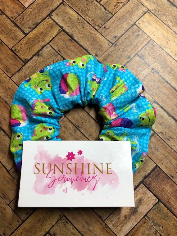 Swimming frogs-scrunchie-scrunchies-hair ties hair | Etsy