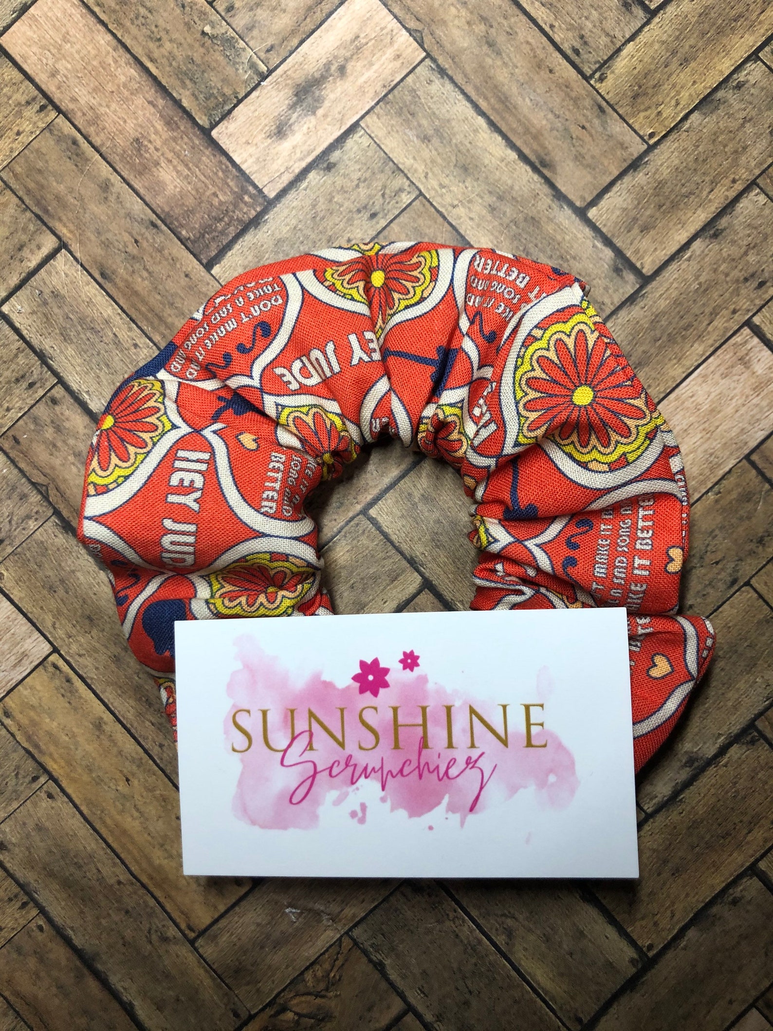 Beatles Scrunchie Hey Jude Scrunchies Scrunchie scrunchies - Etsy