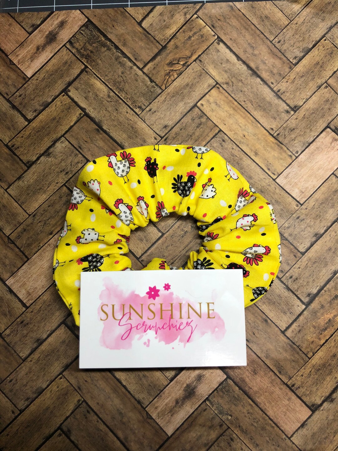 Yellow Chicken Scrunchie- Chicken Scrunchies- Hair Ties- Hair ...