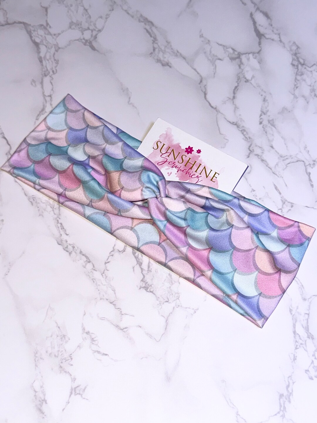 Mermaid Turban Twist Headband-mermaid Headbands-hair Accessories-soft ...