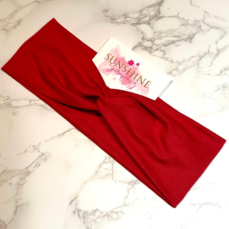 Red Headband - Etsy