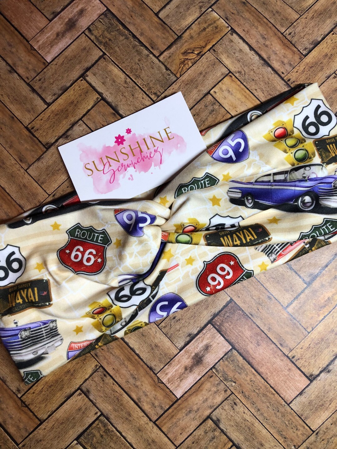 Route 66 Handmade Turban Twist Headbands-route 66 Headband-hair ...