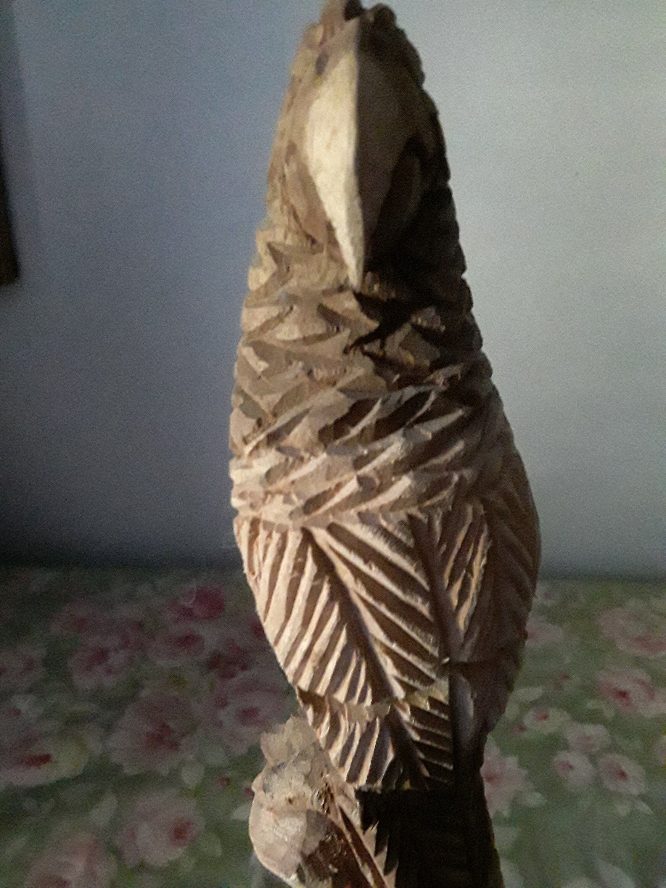 Hand Carved Parrot on a Perch - Etsy