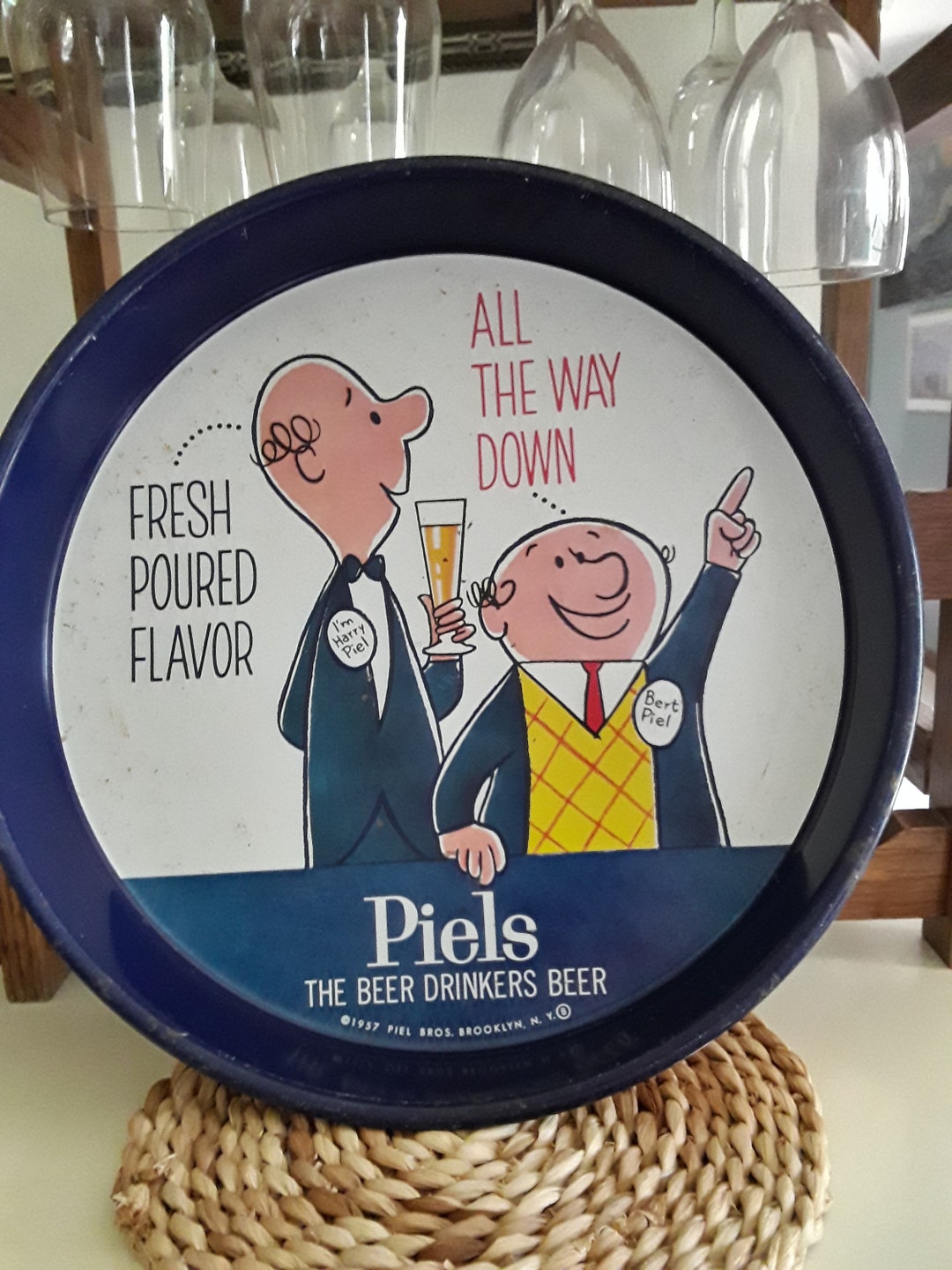 Vintage Collectible Piels Beer Metal Tray 1950s - Etsy