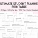 Ultimate Student Planner Printable Bundle/ Study Template Organizer ...