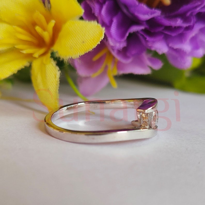 Swirl Ring Bypass Ring Tension Set Ring Three Stone Ring - Etsy