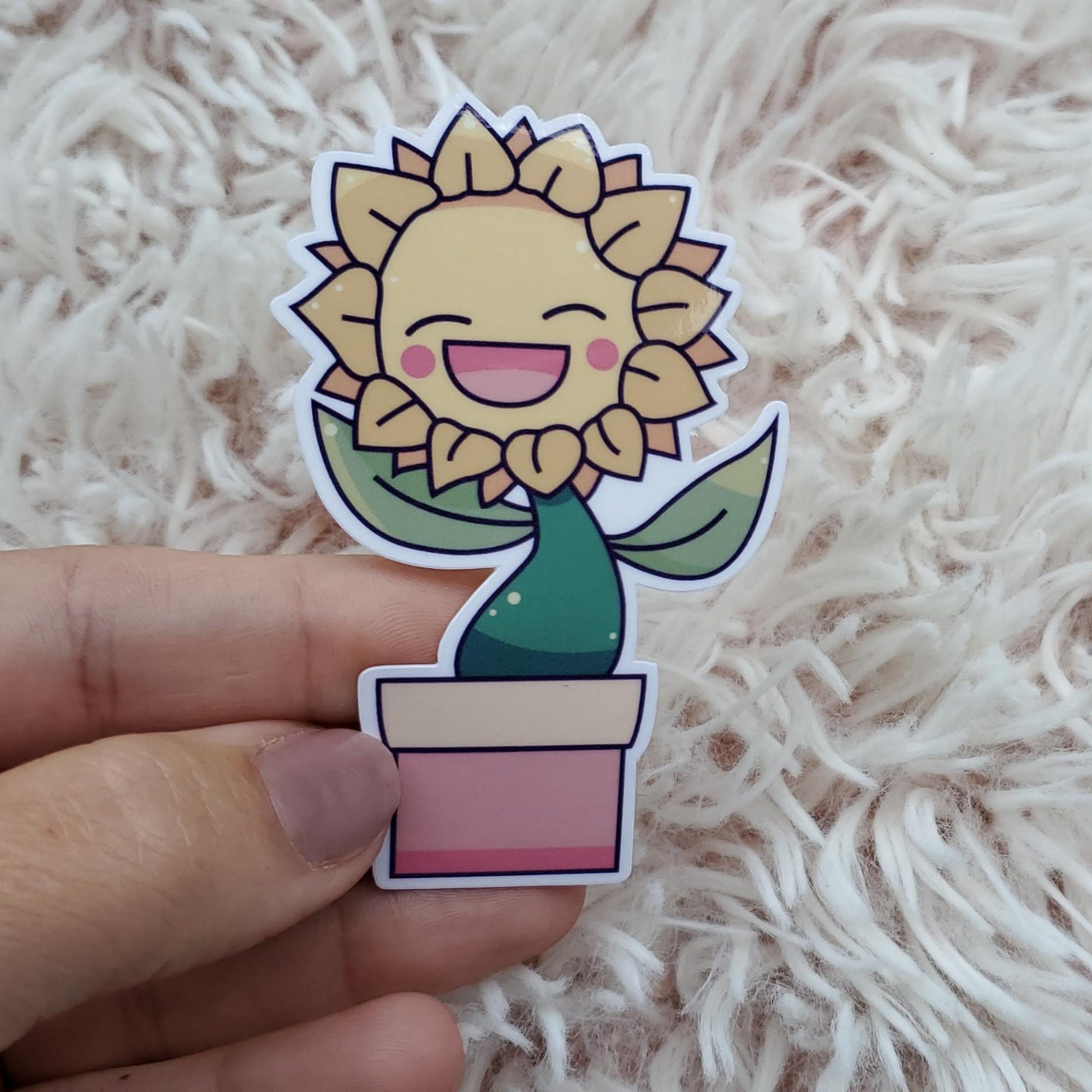 Cute Kawaii Plant Sticker Set Sticker Pack Waterproof | Etsy