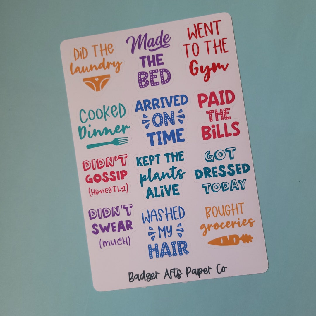 Adult Reward Stickers Sticker Sheet Planner Stickers Adults Only 5x7 ...