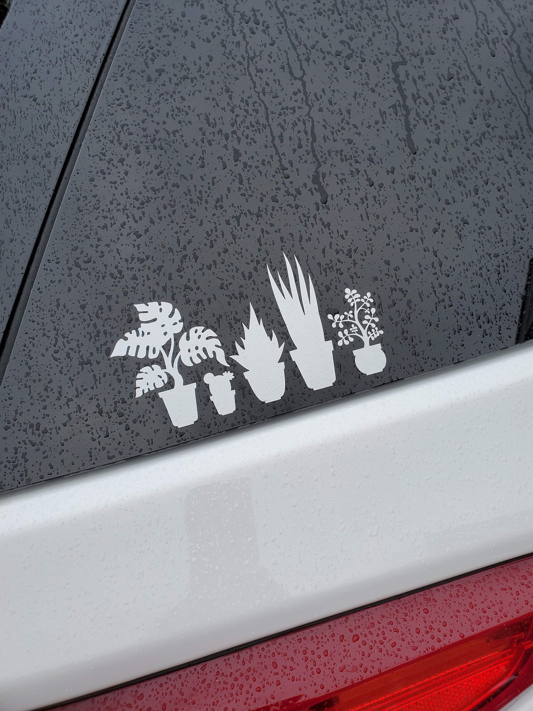 Five Plants Vinyl Decal Plant Decal Boho Decal Bohemian - Etsy