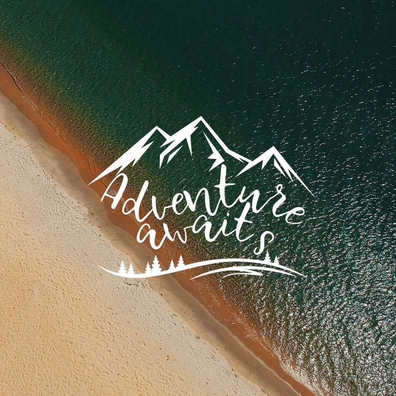 Adventure Awaits Vinyl Decal Adventure Decal Traveler - Etsy