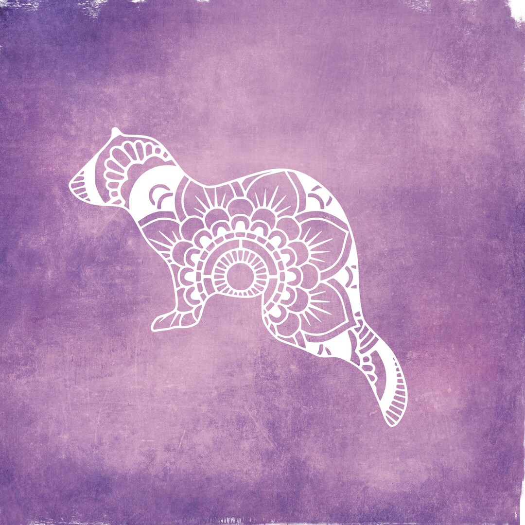 Ferret Mandala Vinyl Decal | Ferret Decal | Pet Lover | Mandala ...