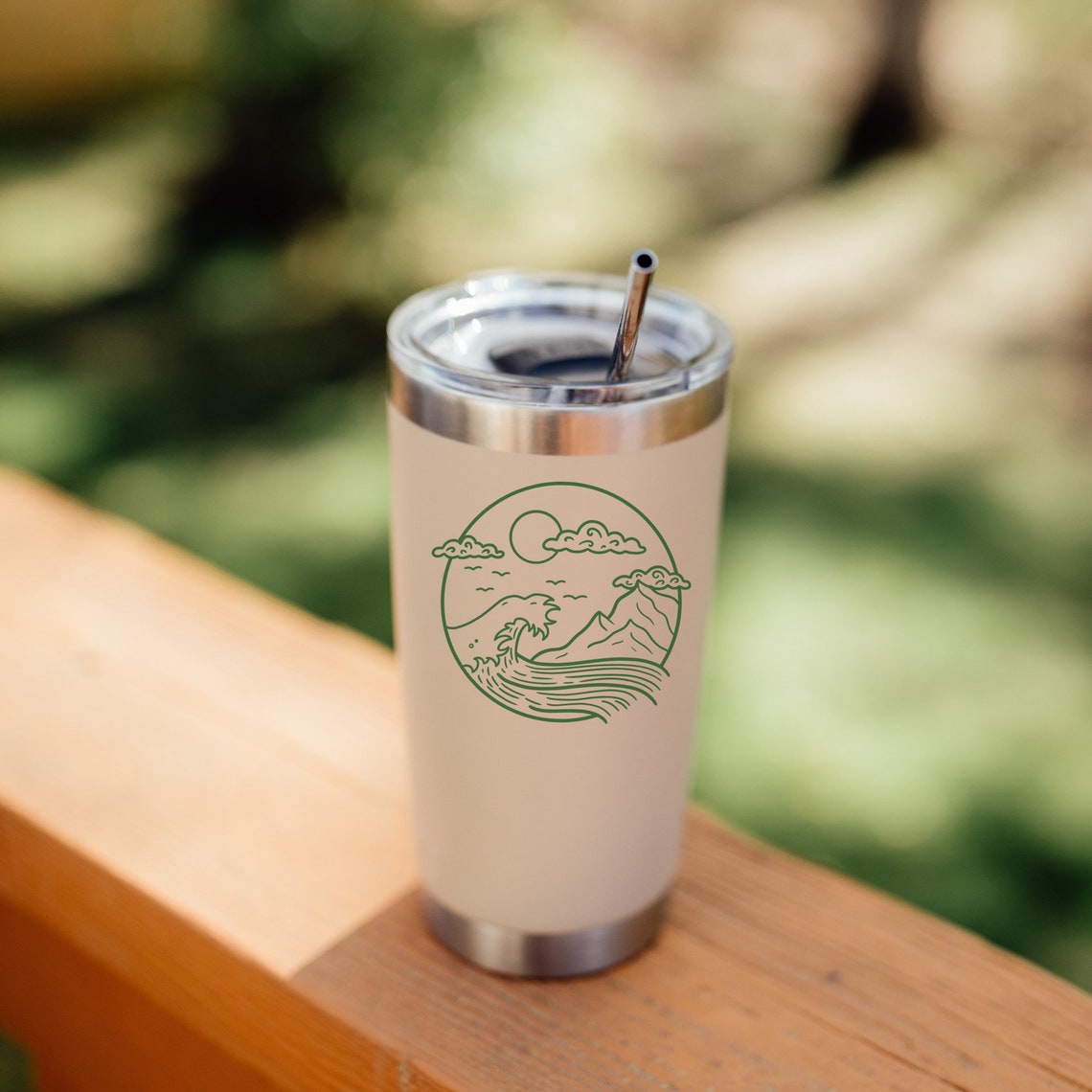 Mountain Ocean Waves Vinyl Decal Car Decal Window Decal - Etsy