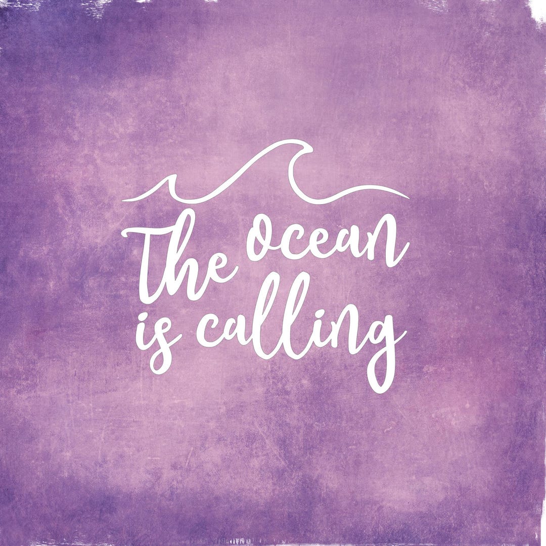 The Ocean is Calling Vinyl Decal Car Decal Ocean Decal Ocean Lover ...