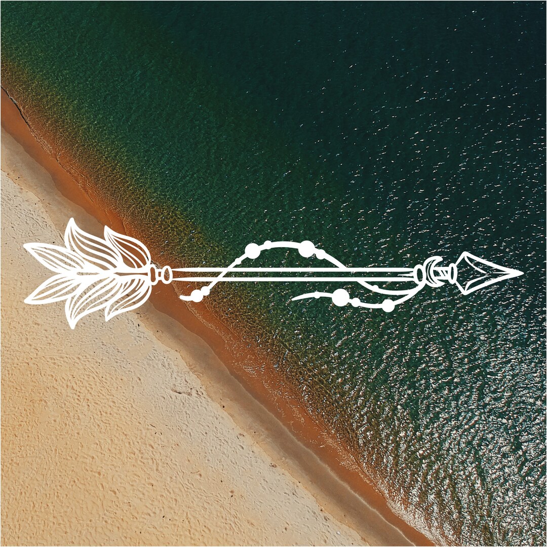 Beaded Arrow Vinyl Decal Arrow Decal Boho Decal Bohemian Decor Tumbler ...