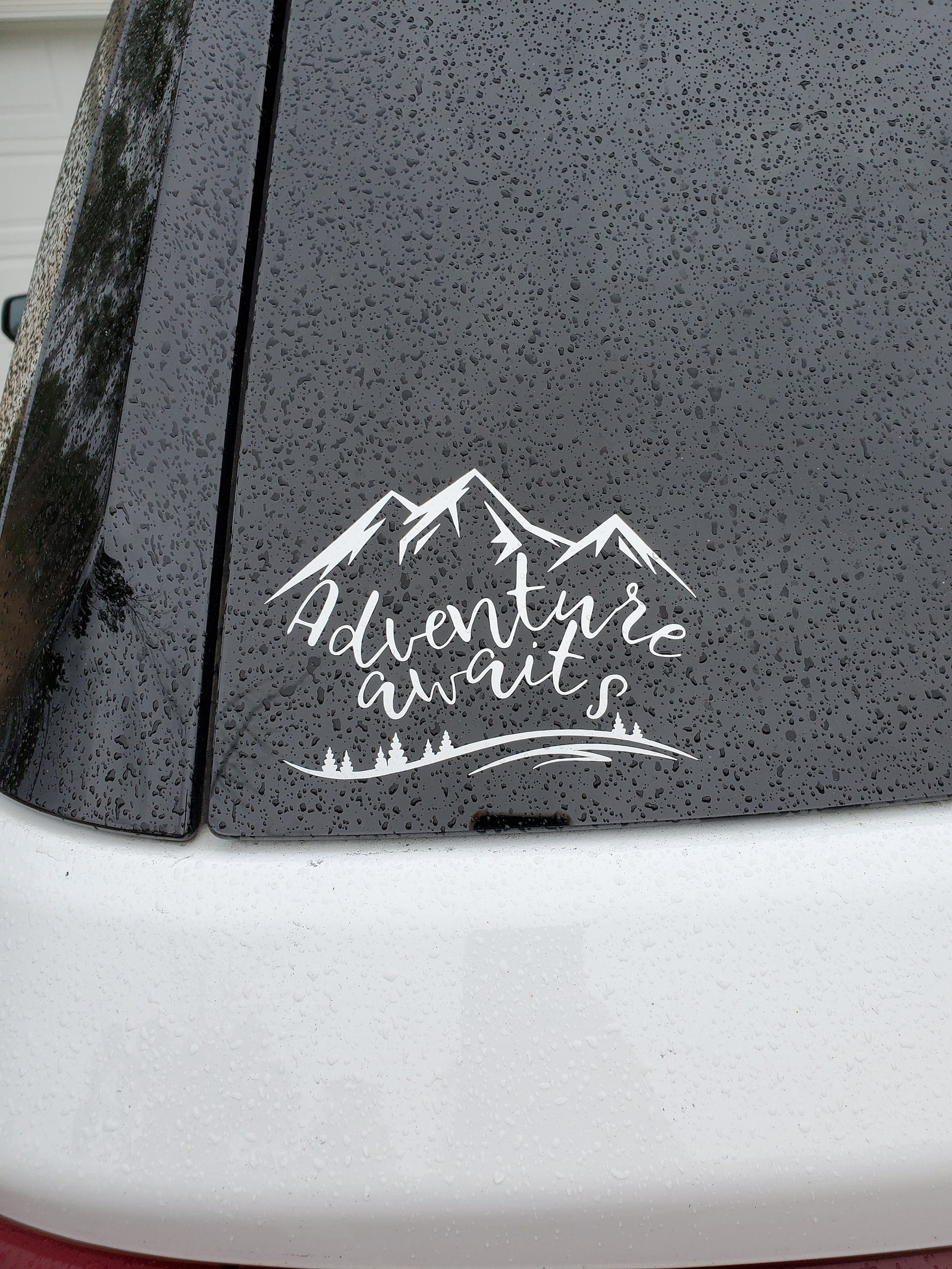 Adventure Awaits Vinyl Decal Adventure Decal Traveler | Etsy