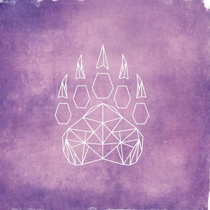 Geometric Bear Paw Vinyl Decal Paw Print Nature Adventure Bear Tumbler ...