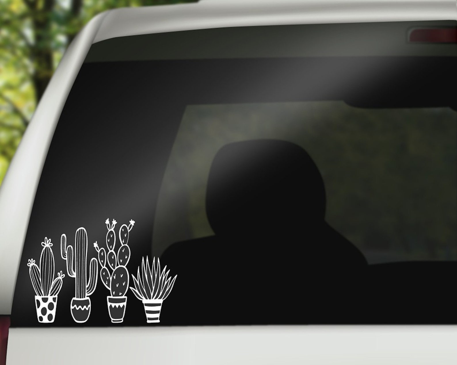 Cactus Plants Vinyl Decal Cactus Decal Boho Decal Bohemian Decor ...