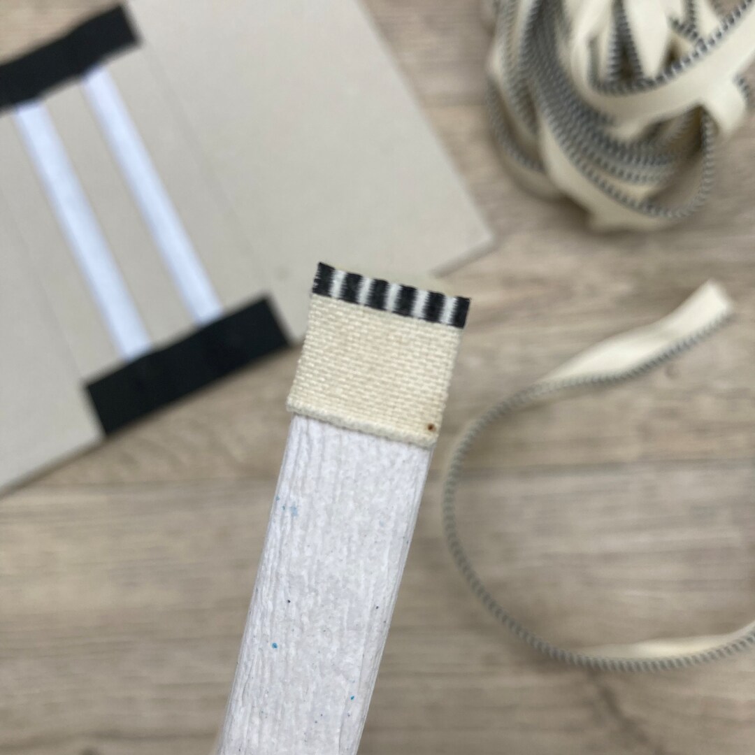 Bookbinding Headbands Endbands - Various Lengths - Black and White ...