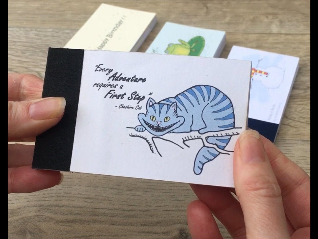 Cheshire Cat Flip Book / Animated Cartoon Drawing - Etsy
