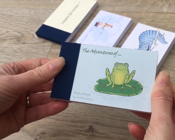Flipbook the Adventures of ... Frog Flip Book Aka Flicker | Etsy UK