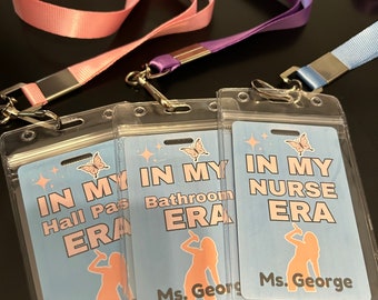 School Passes/ Custom Designed Bathroom Pass/ Office Pass/nurse Pass ...