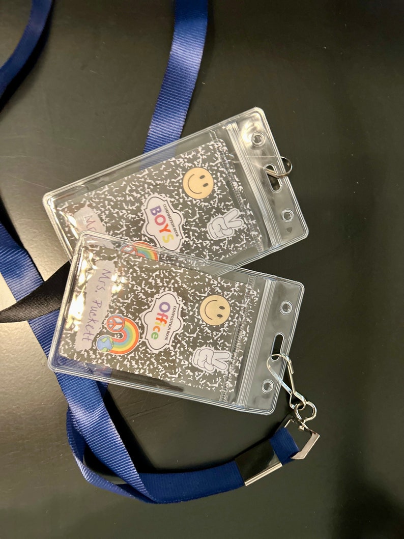 School Passes/ Custom Designed Bathroom Pass/ Office Pass/nurse Pass ...