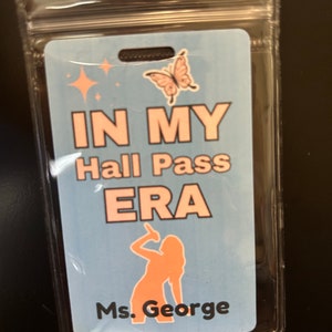School Passes/ Custom Designed Bathroom Pass/ Office Pass/nurse Pass ...