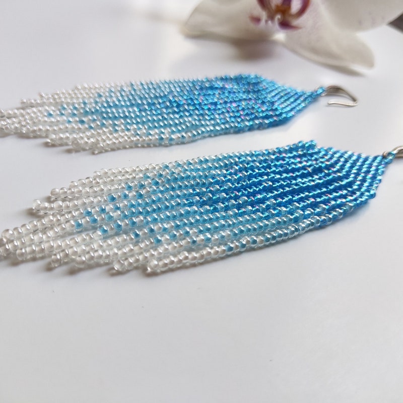 серьги из бисера - Etsy