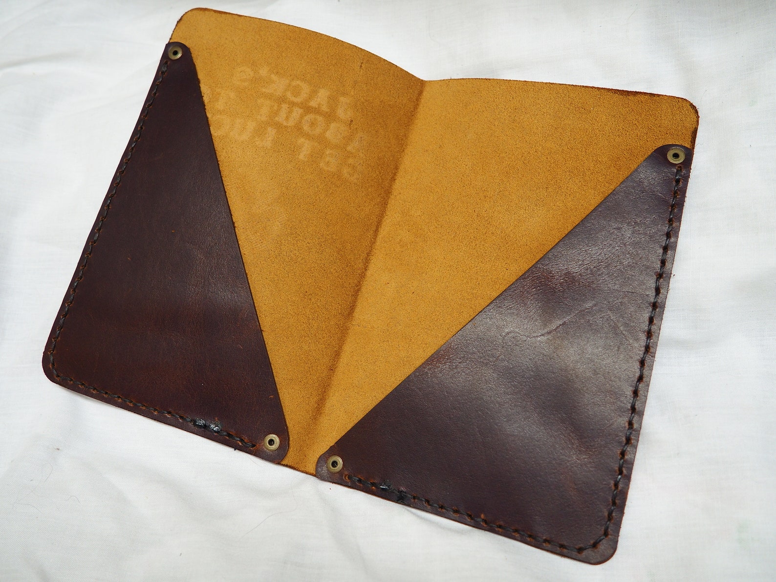 Personalized Leather Lottery Ticket Holder: Custom Document & Passport ...