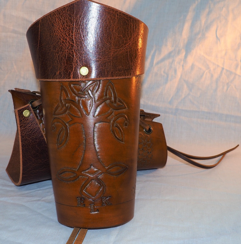 Leather Arm Guards Custom Fit and Personalized Bracers | Etsy