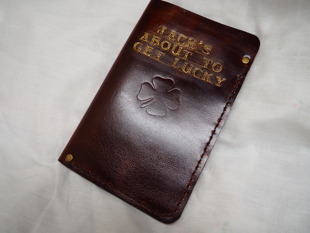 Personalized Leather Lottery Ticket Holder Custom Leather Document ...