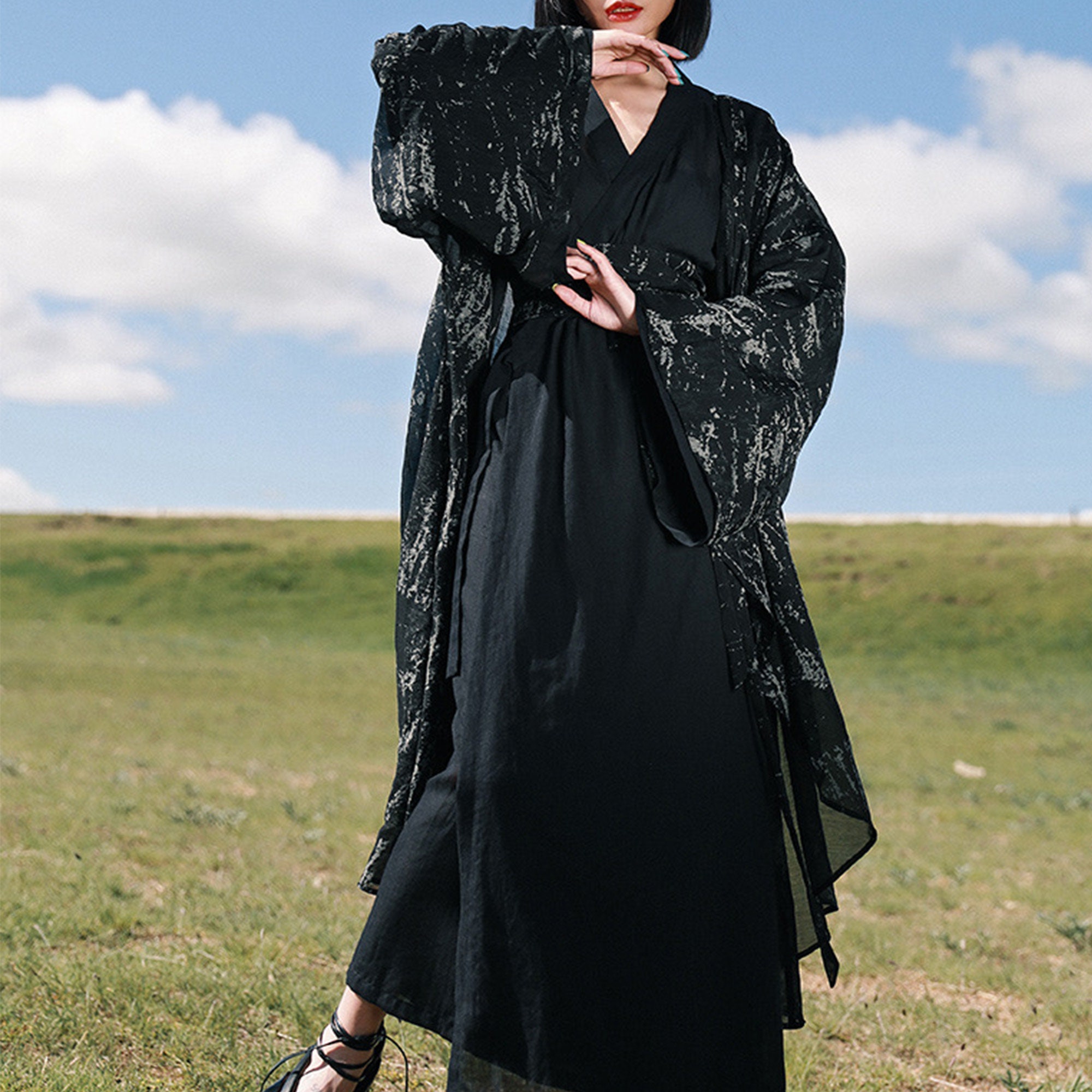 Hanfu Set Haori Kimono 3PCS Set Japanese Style Robe Chinese | Etsy