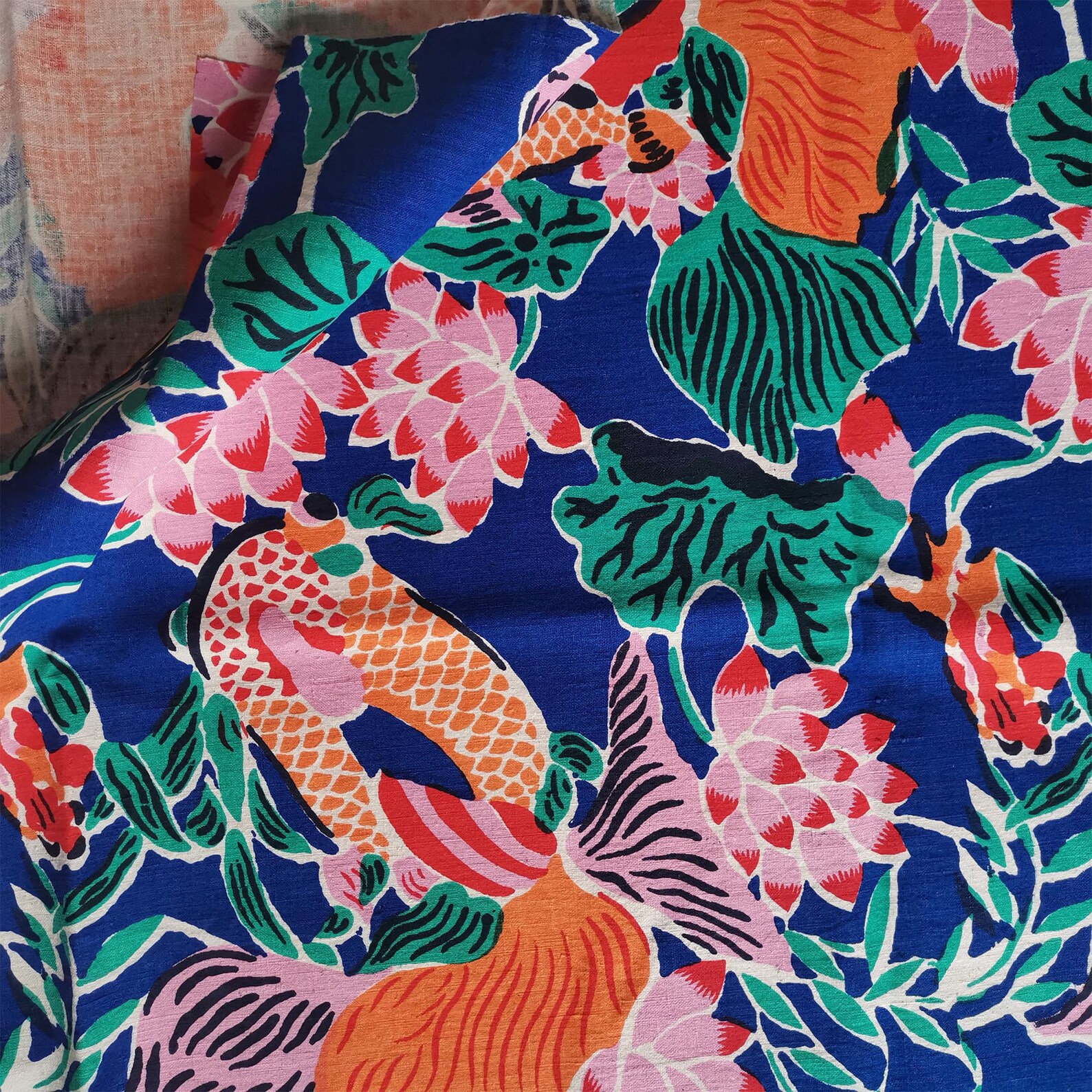 Vintage Chinese Block Print Hand Woven Fabric Block Print - Etsy