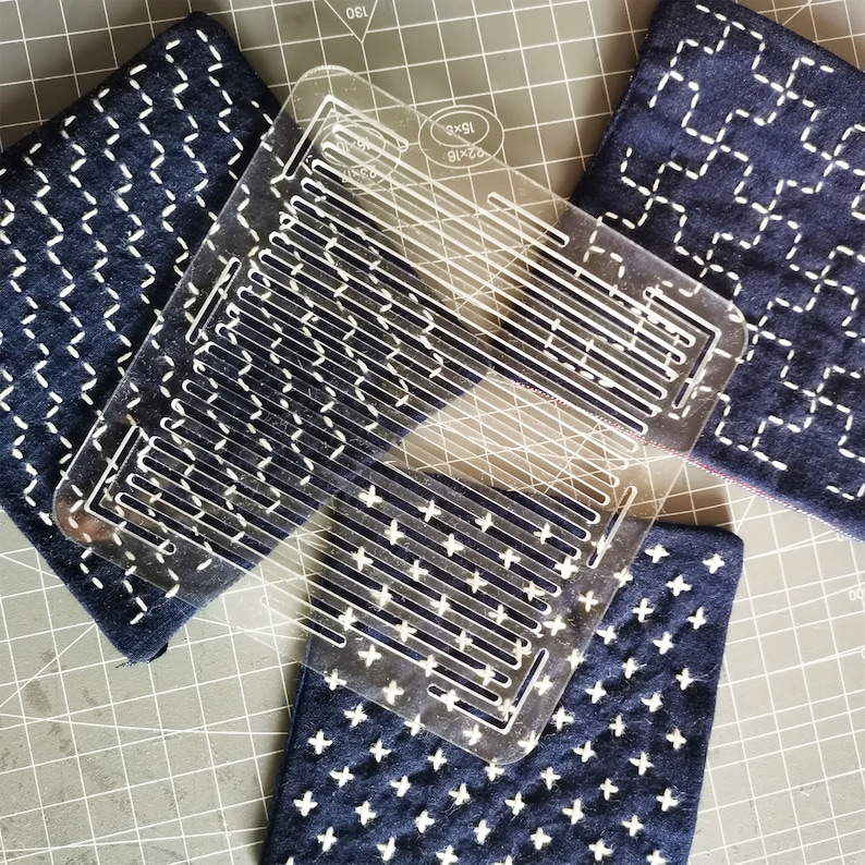 Sashiko Acrylique Pochoir Sashiko Broderie Pettern Sashiko - Etsy France