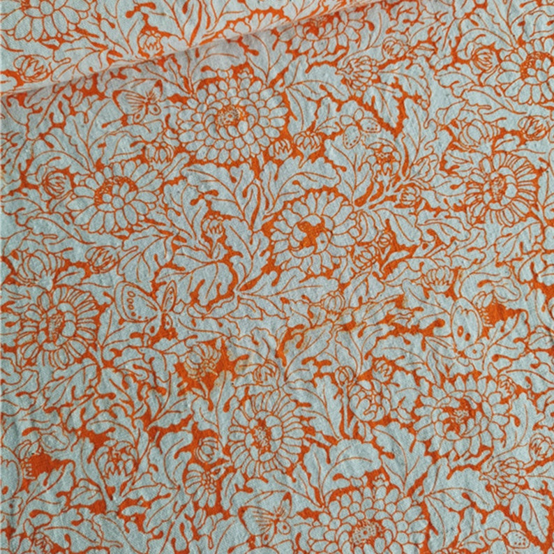 Vintage Chinese Block Print Hand Woven Fabric Block Print - Etsy